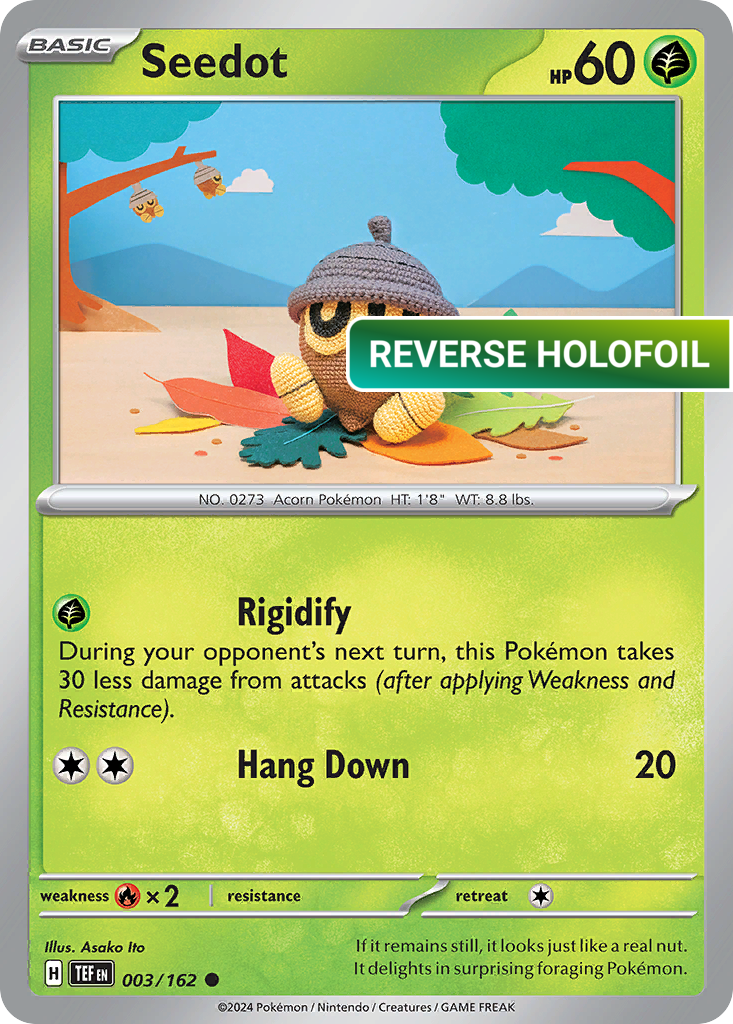 Seedot (Temporal Forces) #3 [English/Reverse Holofoil] | Pokémon TCG ...