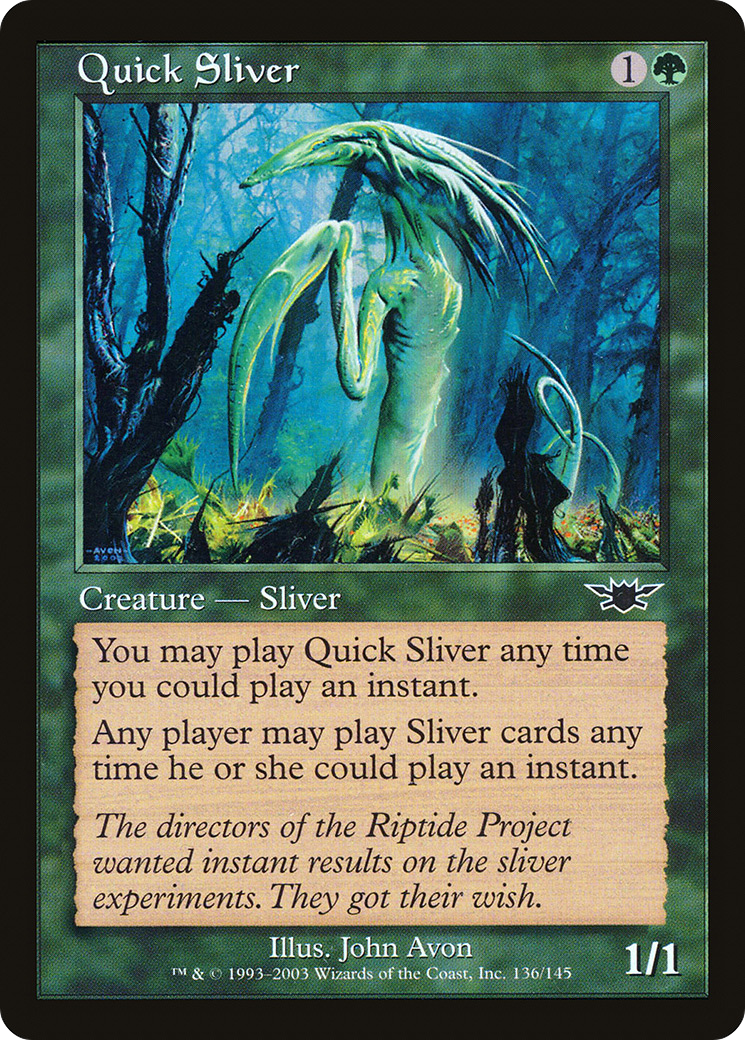 Quick Sliver (Legions) #136 [English/Nonfoil] | Magic: The Gathering ...