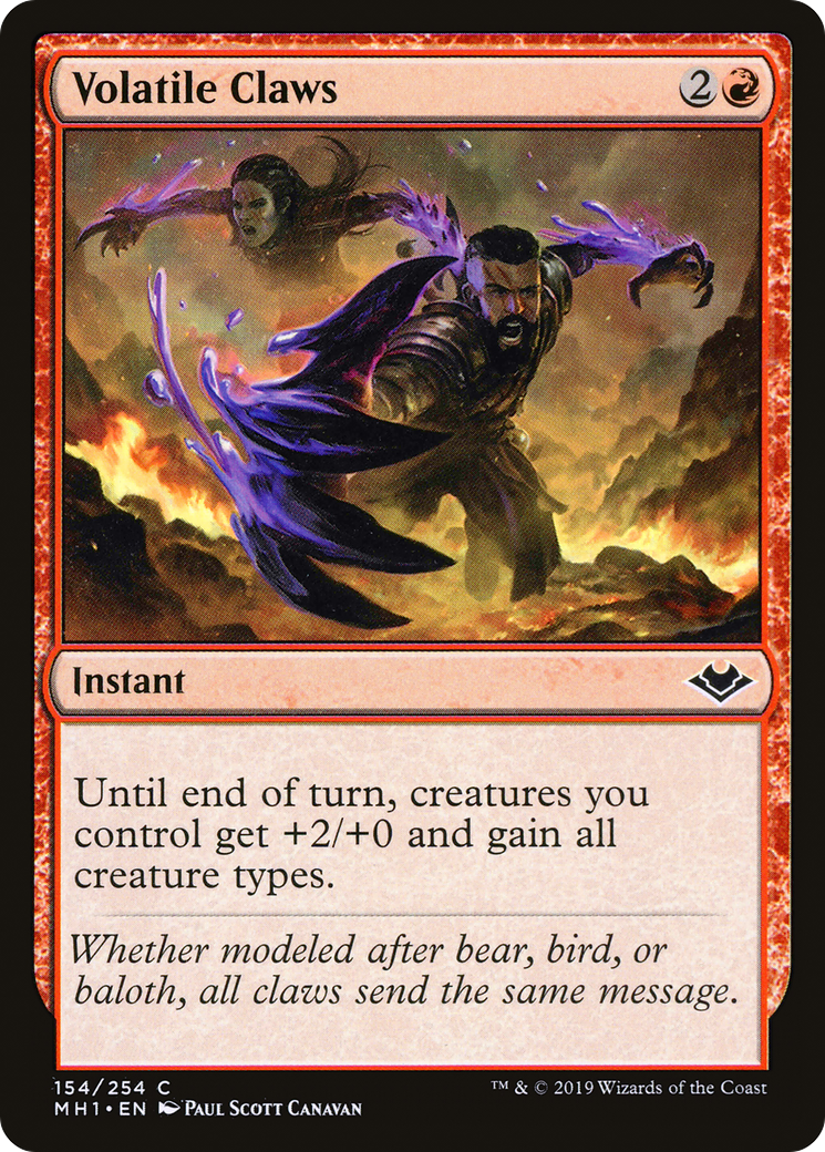 Volatile Claws (Modern Horizons) #154 [English/Nonfoil] | Magic: The ...