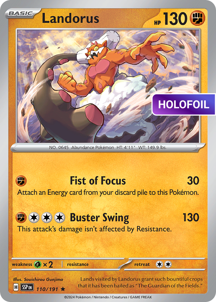 Landorus (Surging Sparks) #110 [English/Holofoil] | Pokémon TCG Singles ...
