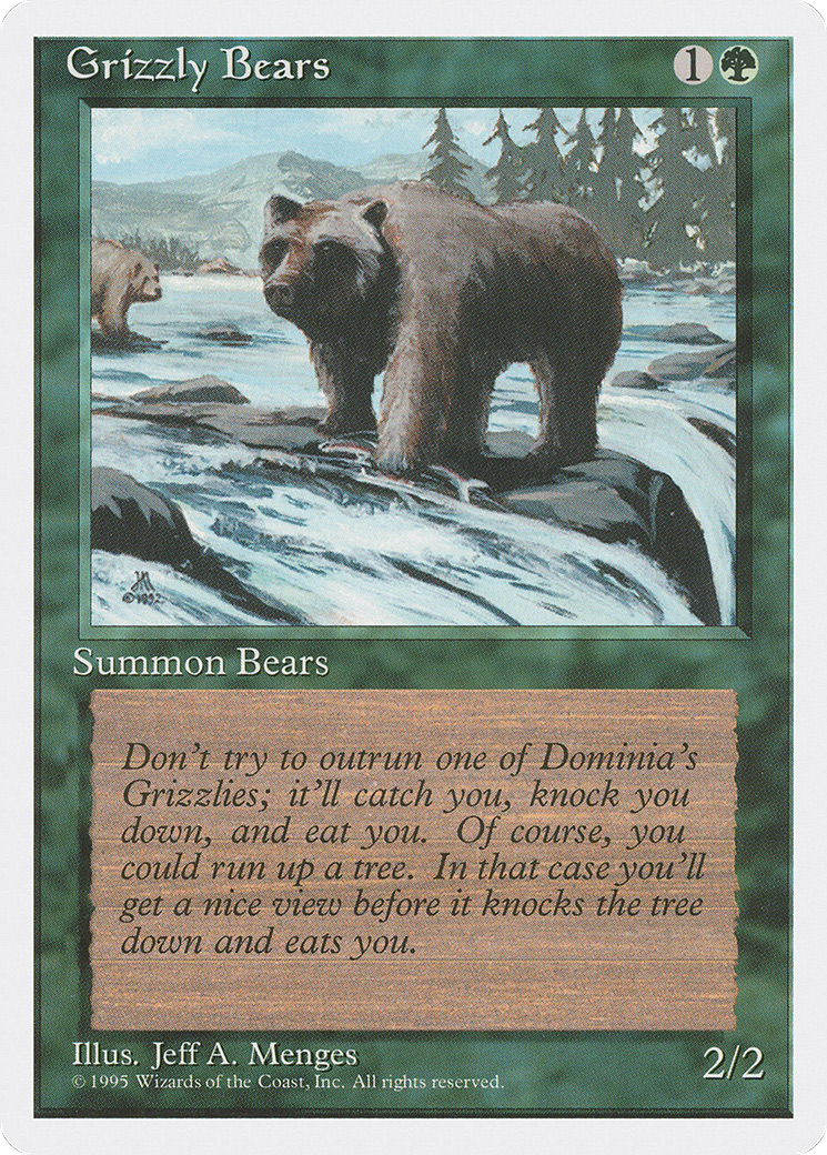 Grizzly Bears (Fourth Edition) #250 [English/Nonfoil] | Magic: The Gathering Singles & Green ...