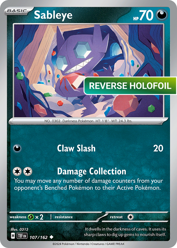 Sableye (Temporal Forces) #107 [English/Reverse Holofoil] | Pokémon TCG ...