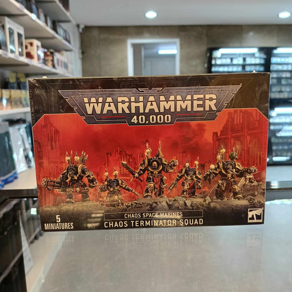 Warhammer 40K Chaos Space Marines Chaos Terminator Squad & Green Gate ...