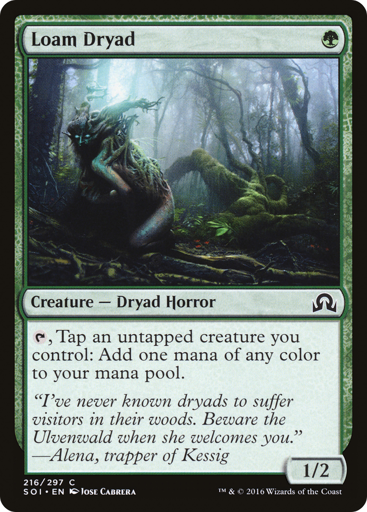 Loam Dryad (Shadows over Innistrad) #216 [English/Nonfoil] | Magic: The ...