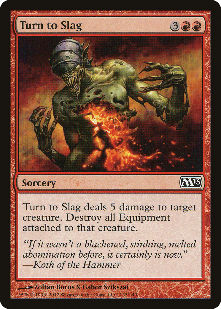 Turn to Slag (Magic 2013) #153 [English/Nonfoil] | Magic: The Gathering ...