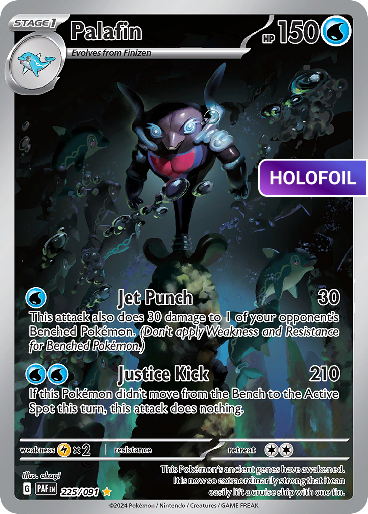 Palafin (Paldean Fates) #225 [English/Holofoil] | Pokémon TCG Singles ...