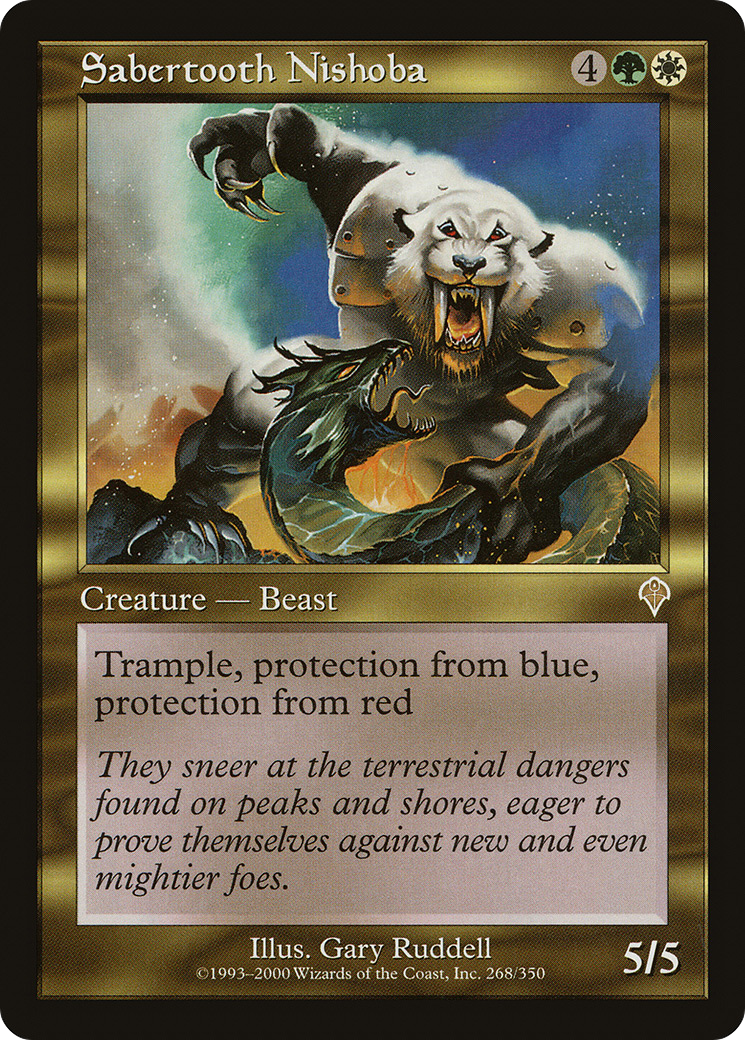 Sabertooth Nishoba (Invasion) #268 [English/Nonfoil] | Magic: The ...