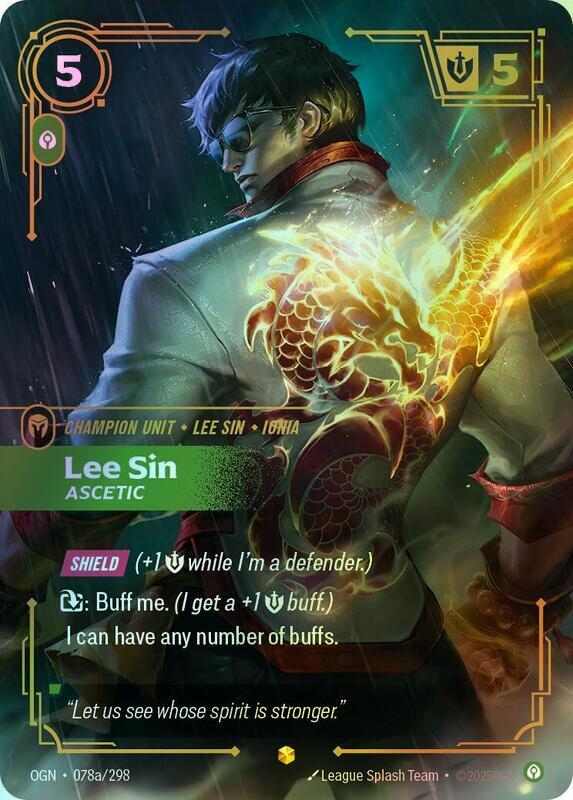 Lee Sin - Ascetic (Alternate Art) (Origins) #078a [English/Foil ...