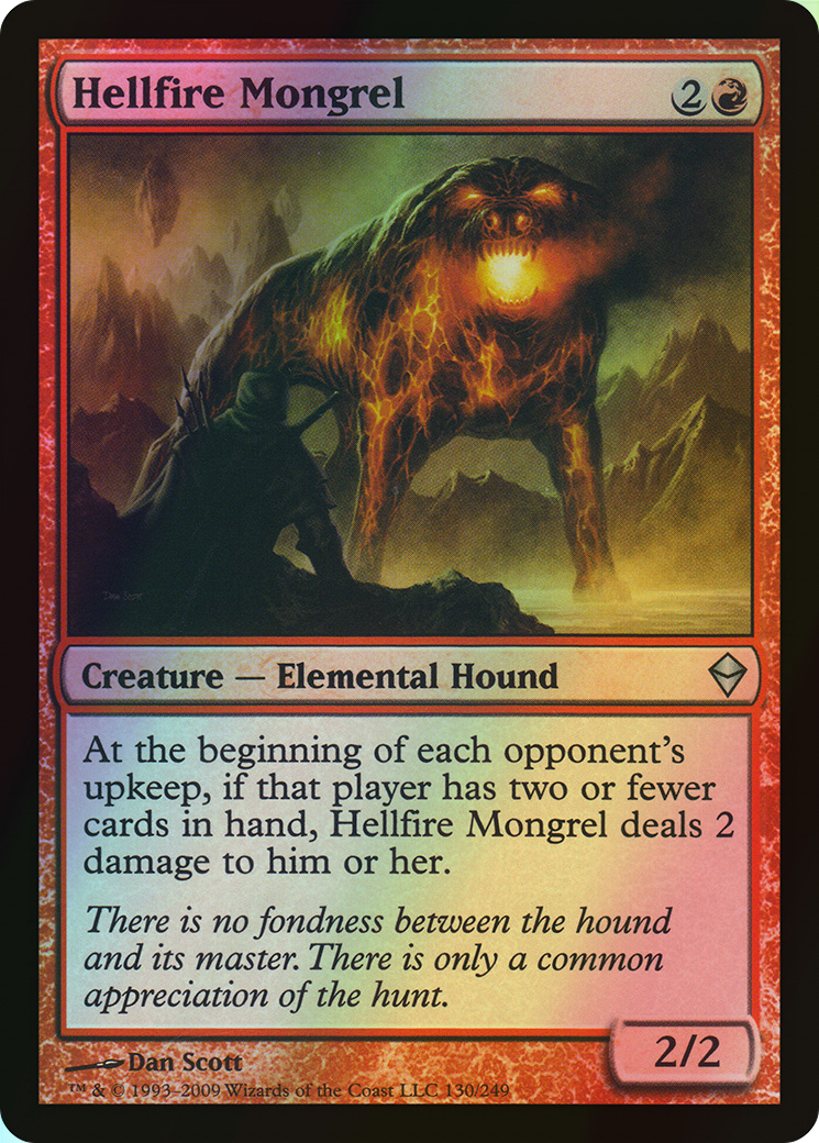 Hellfire Mongrel (Zendikar) #130 [English/Foil] | Magic: The Gathering ...