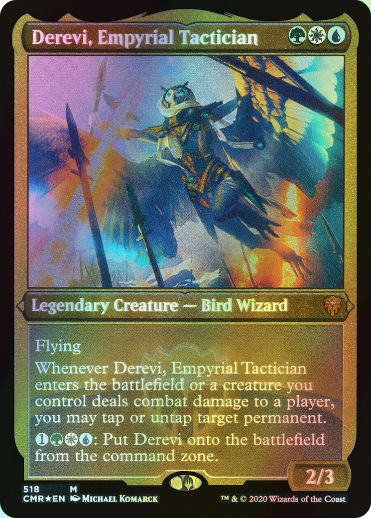 Derevi, Empyrial Tactician (Commander Legends) #518 [English/Etched ...