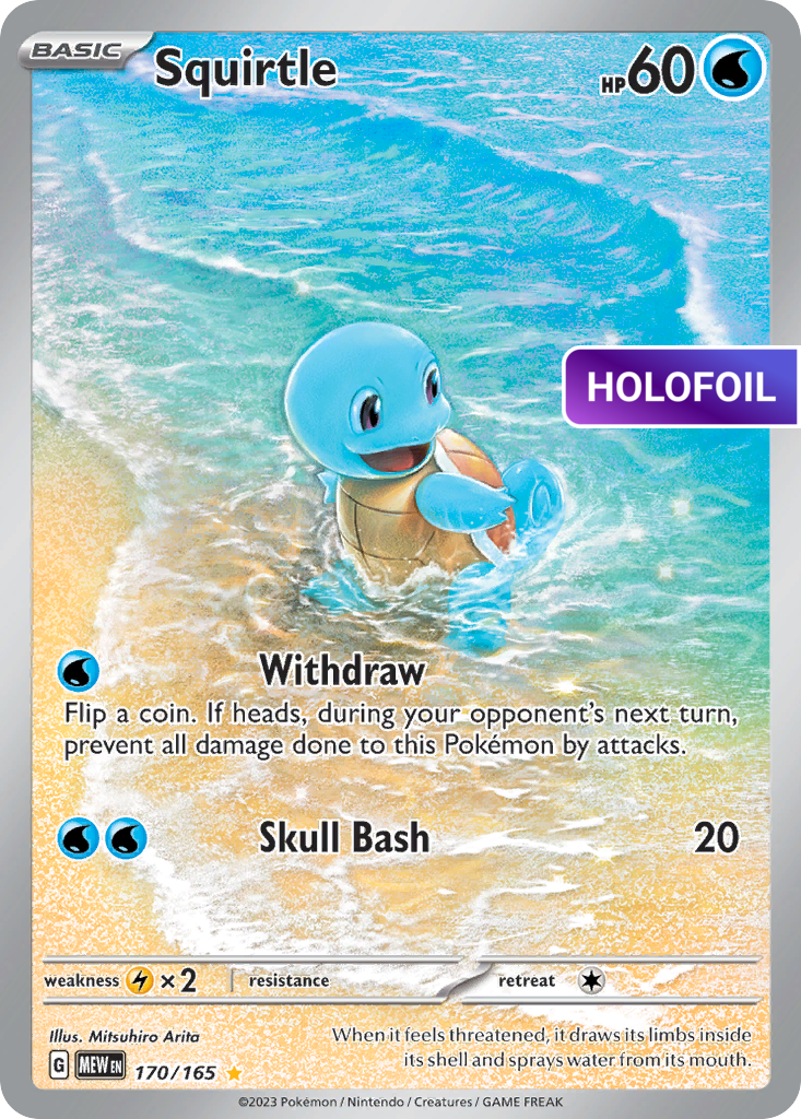 Squirtle (151) #170 [English/Holofoil] | Pokémon TCG Singles & Green ...