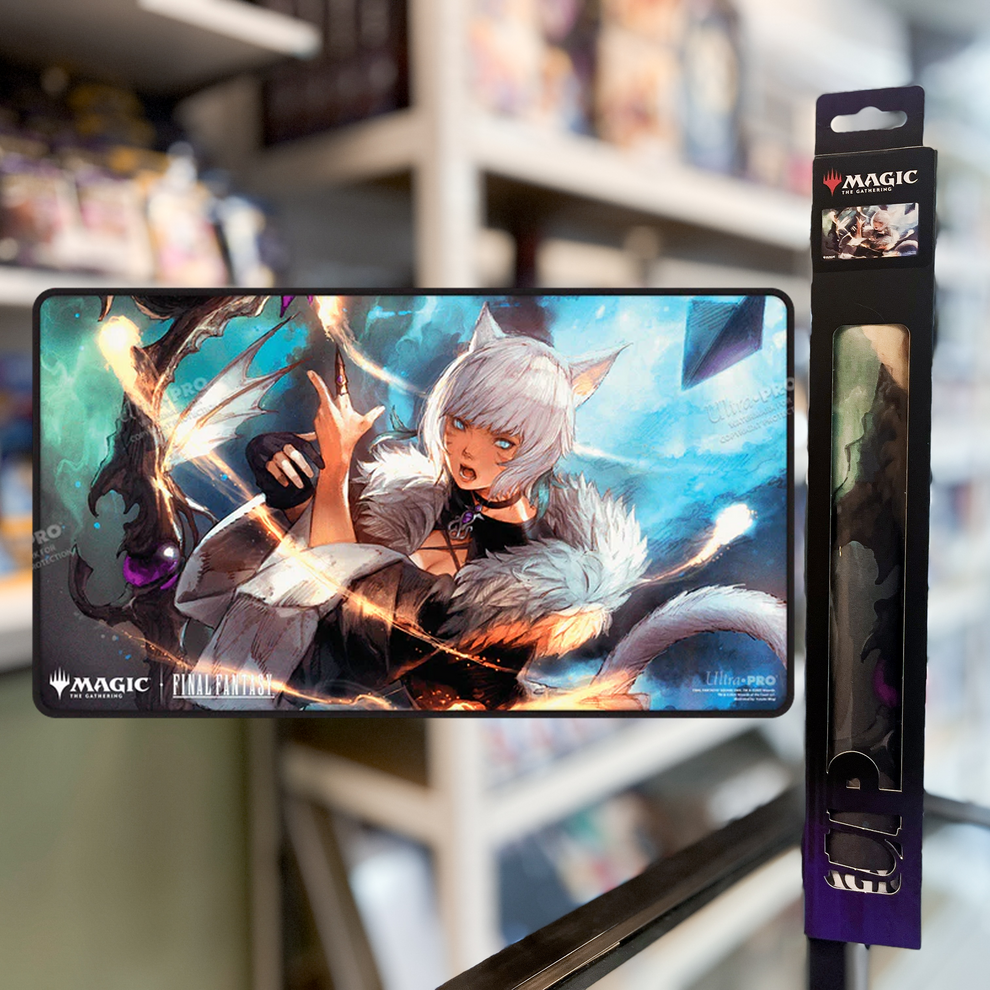 Y'shtola Rhul Black Stitched Playmat & Green Gate Hobbies