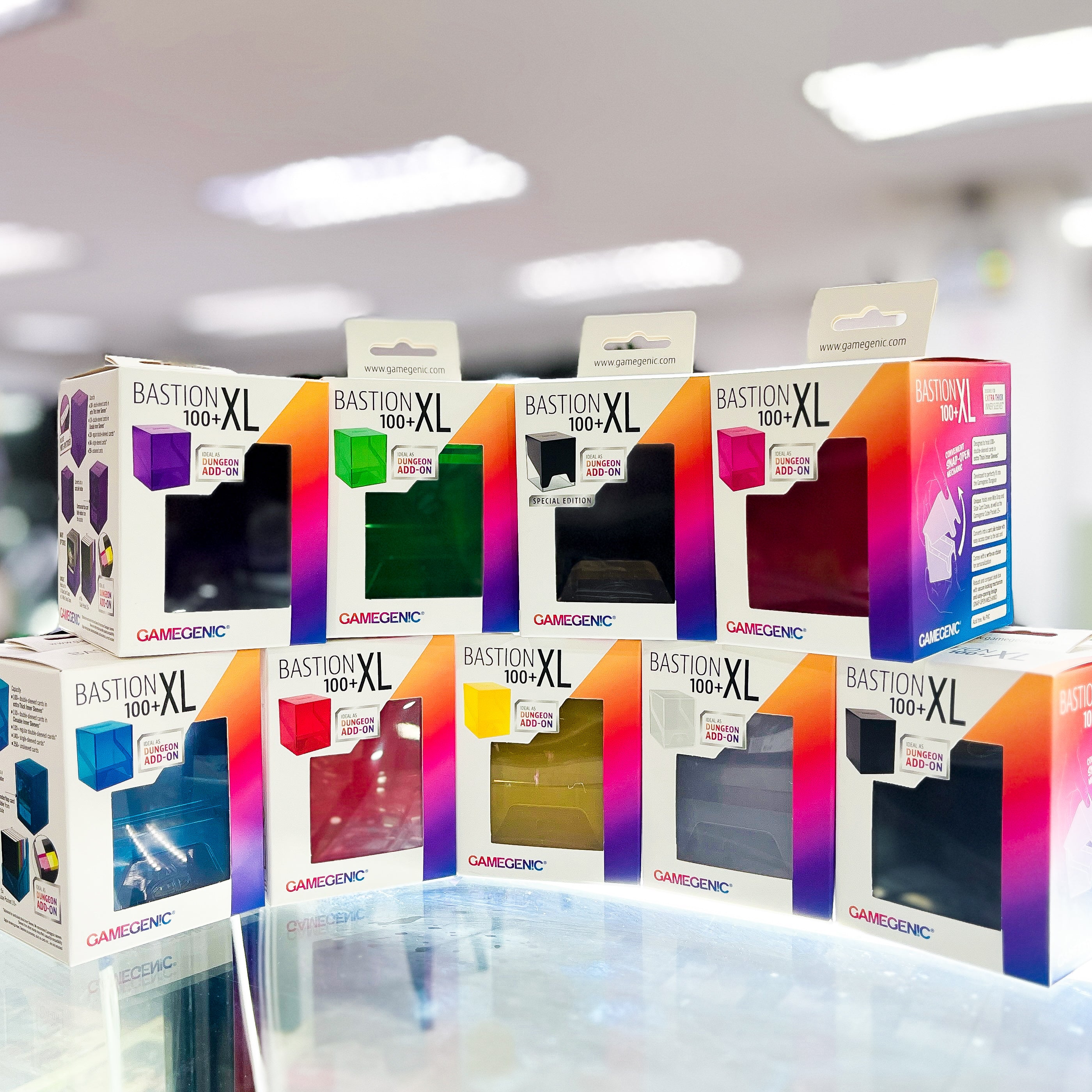 Gamegenic Bastion 100+ XL Deck Box - Holds 100 Double-Sleeved Cards ...