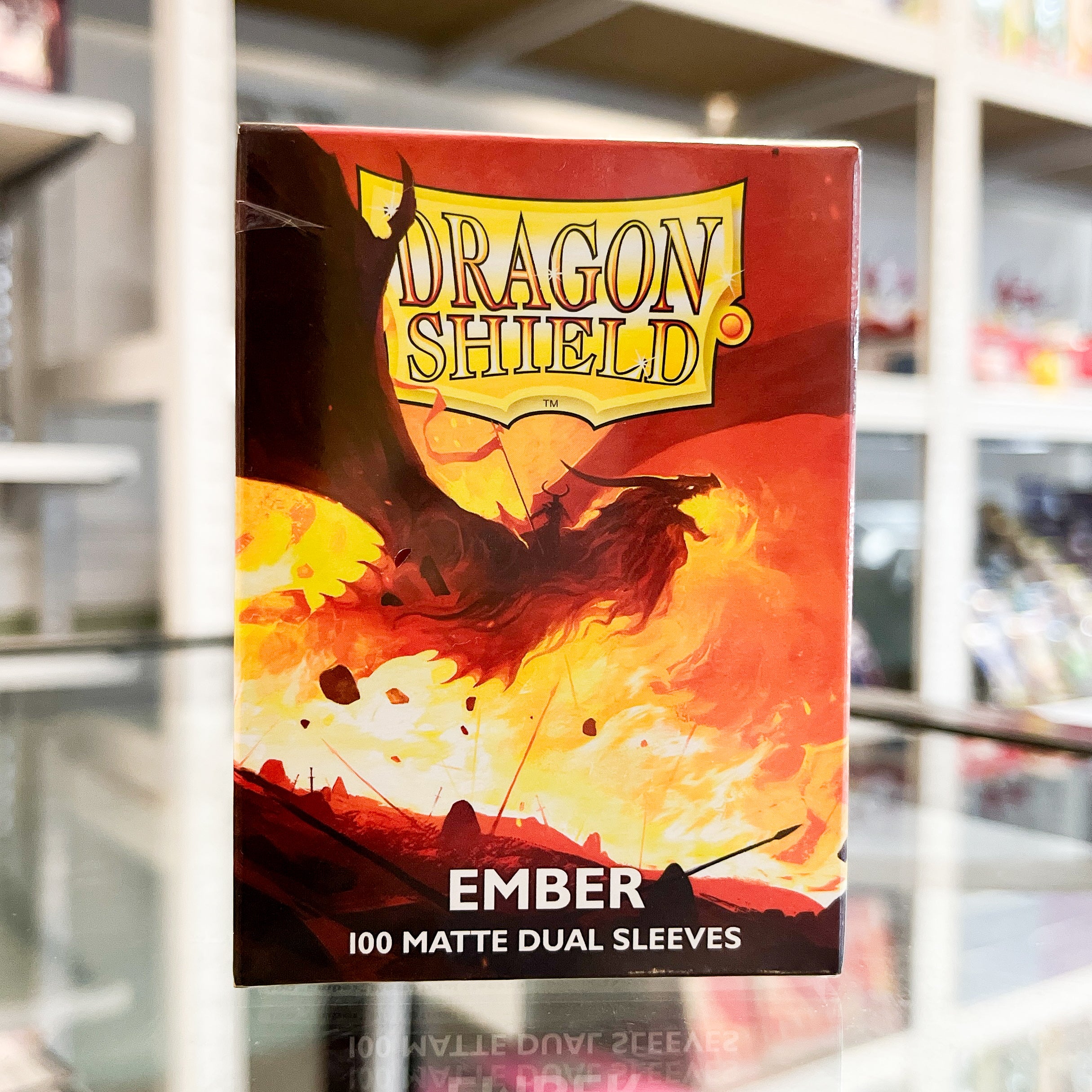 Dragon Shield Dual Matte Standard Sleeves - Ember (100-Pack) & Green ...