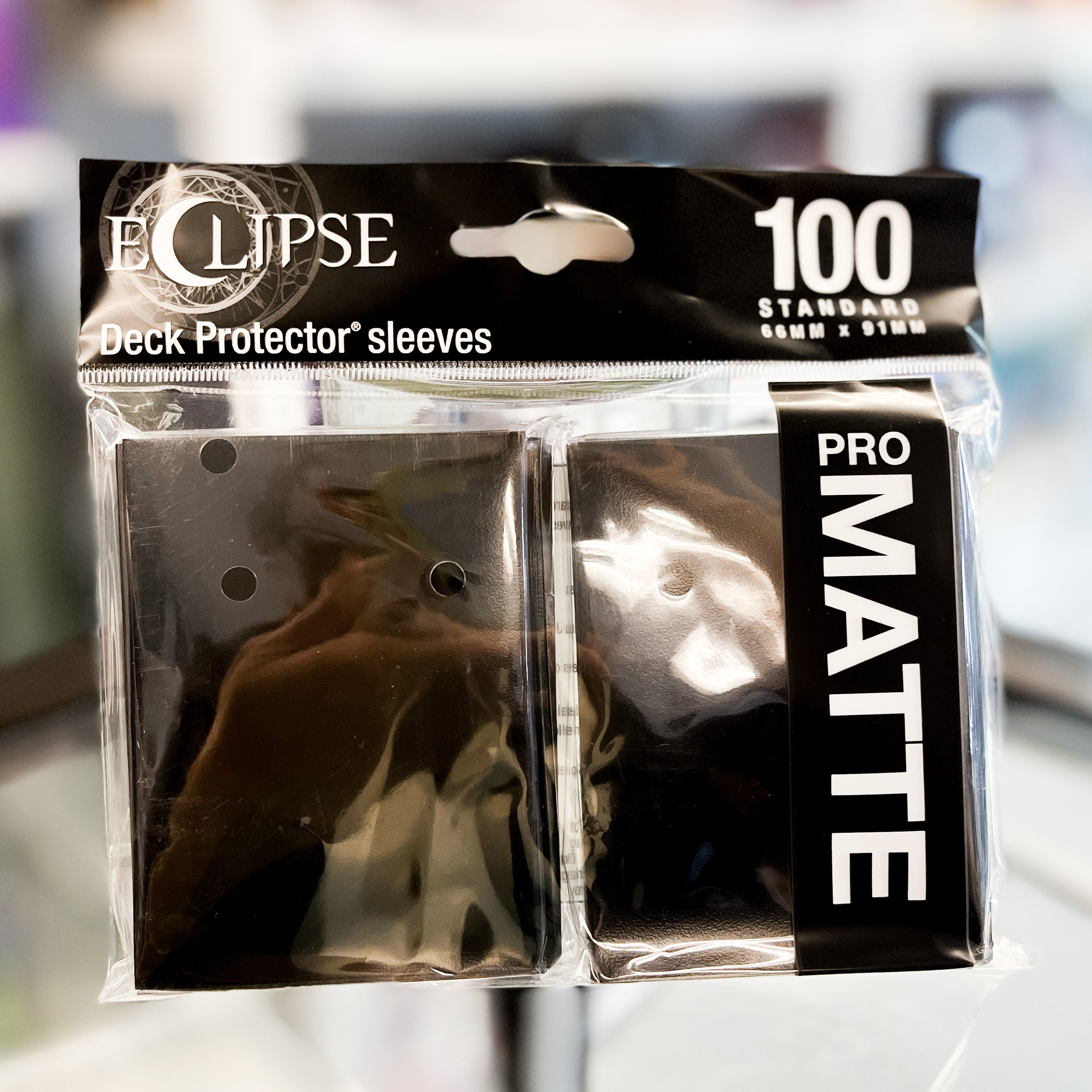 Ultra PRO Eclipse Matte Standard Sleeves (100) - Black & Green Gate Hobbies