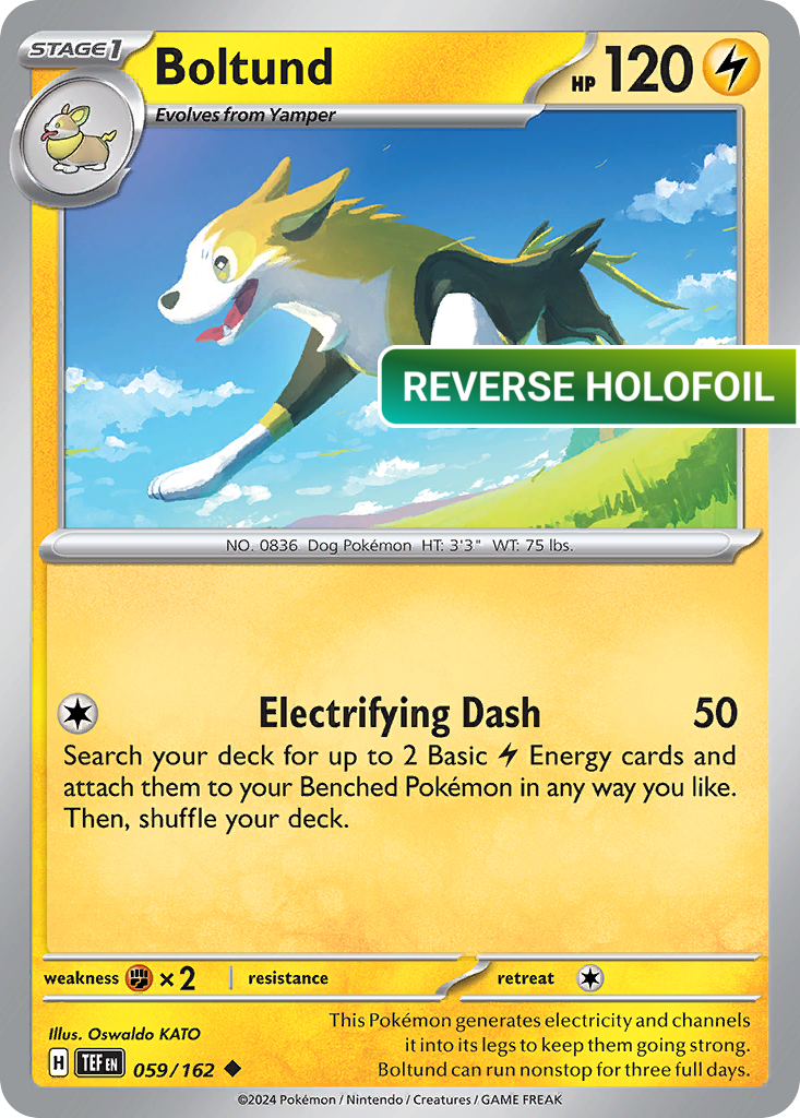Boltund (Temporal Forces) #59 [English/Reverse Holofoil] | Pokémon TCG ...
