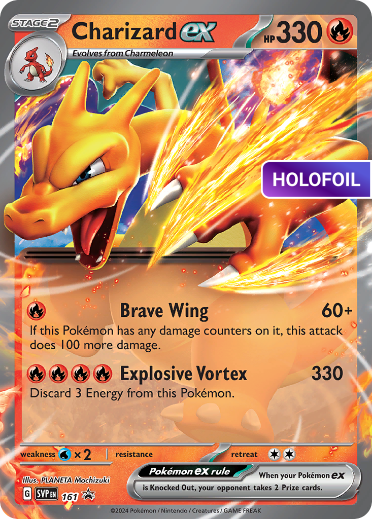 Charizard ex (Scarlet & Violet Black Star Promos) #161 [English ...