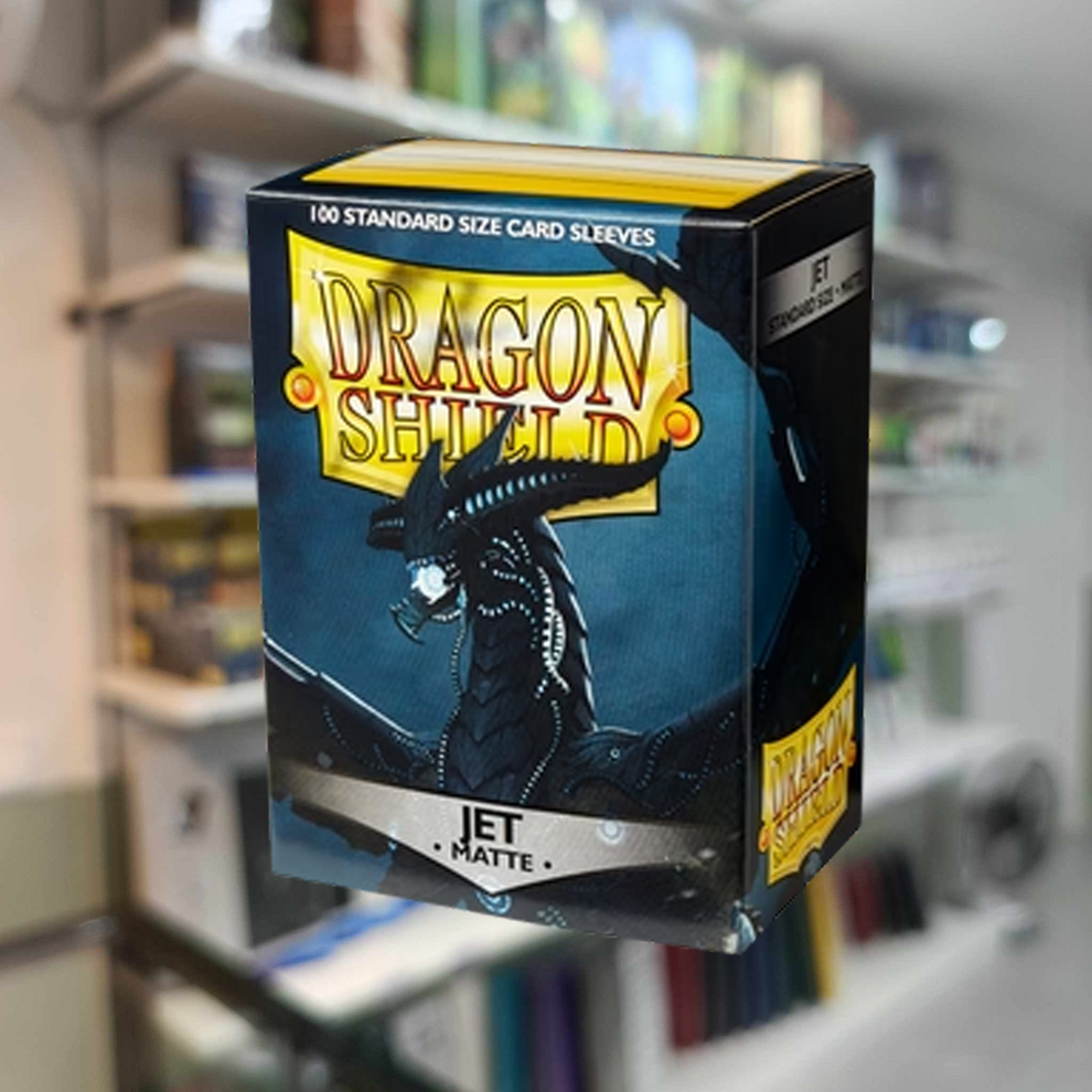 Dragon Shield Matte Sleeves - Jet (100-Pack) & Green Gate Hobbies
