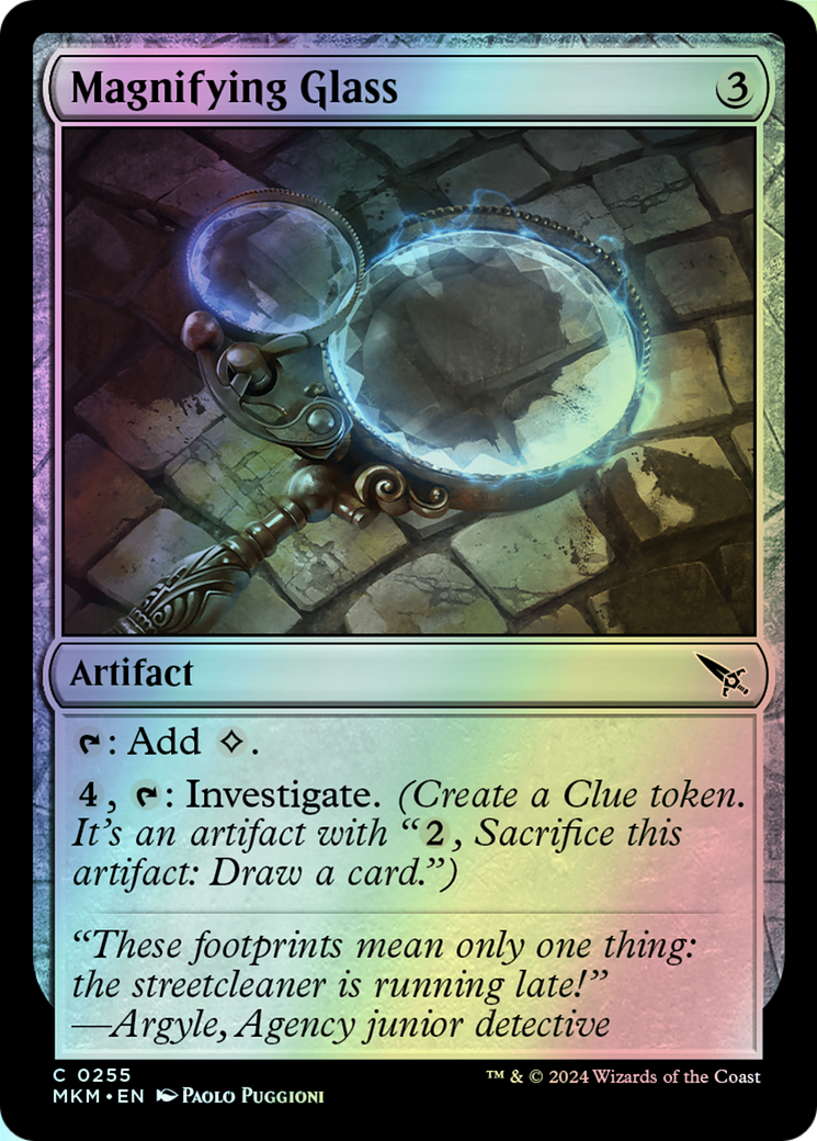 Magnifying Glass (Murders at Karlov Manor) #255 [English/Foil] | Magic ...
