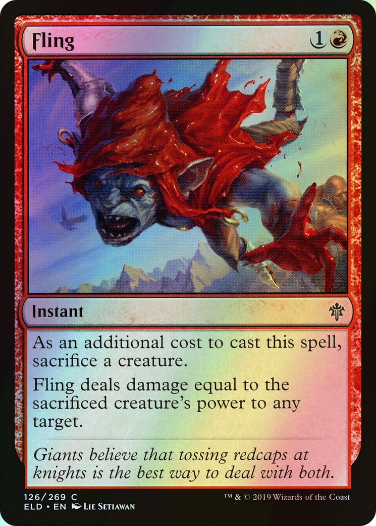 Fling (Throne of Eldraine) #126 [English/Foil] | Magic: The Gathering ...