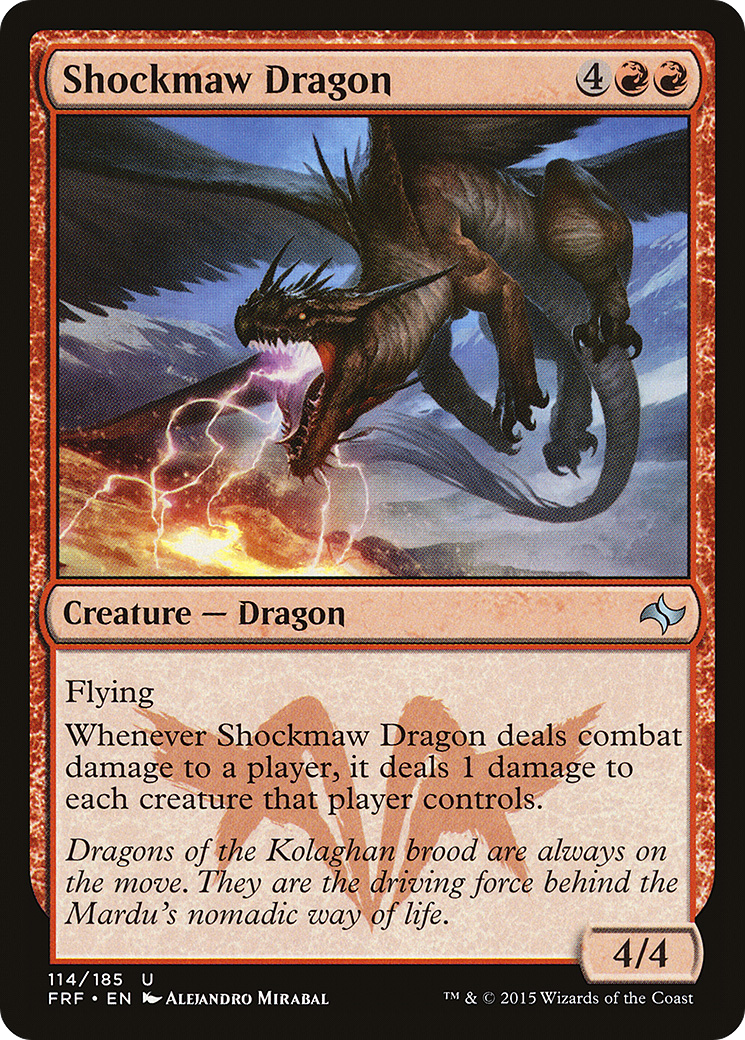 Shockmaw Dragon (Fate Reforged) #114 [English/Nonfoil] | Magic: The ...