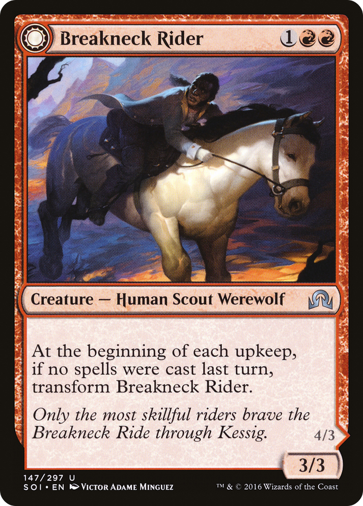 Breakneck Rider // Neck Breaker (Shadows over Innistrad) #147 [English ...